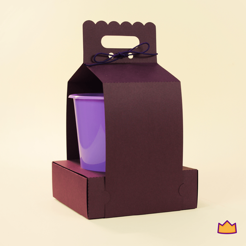 Kit cine pipoquinha flô | 1 balde de pipoca 1 lt | Pomposa Studio