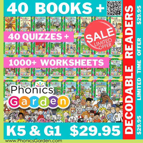 Decodable Readers | MEGA BUNDLE | Phonics Garden | Phonics Garden
