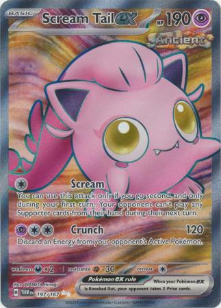 Scream Tail ex - 197/167 - Full Art Secret Rare Scarlet and Violet ...