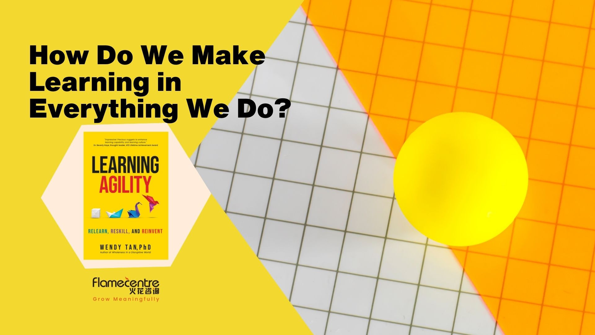 How Do We Make Learning in Everything We Do? Learning Agility