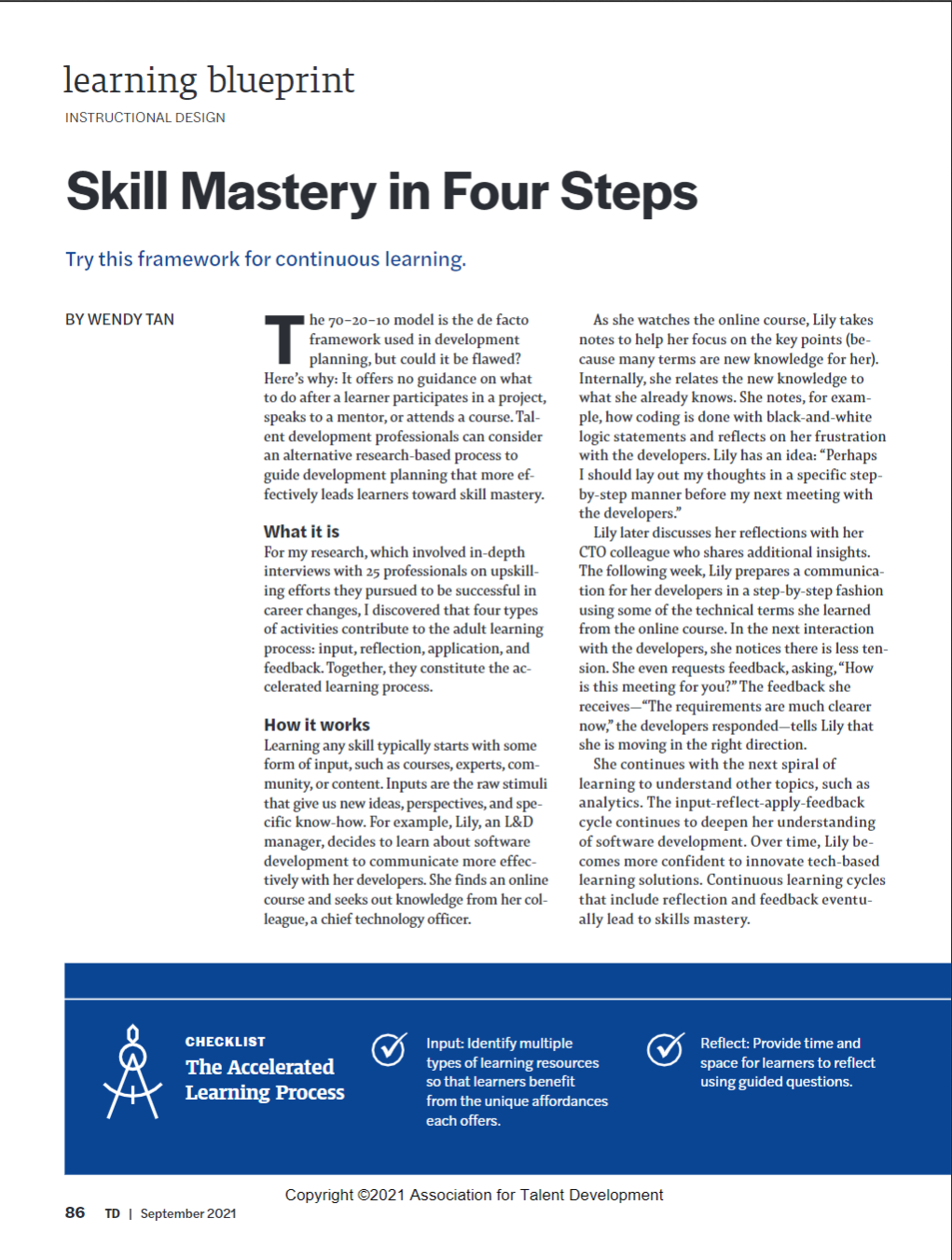 Skill Mastery in Four Steps