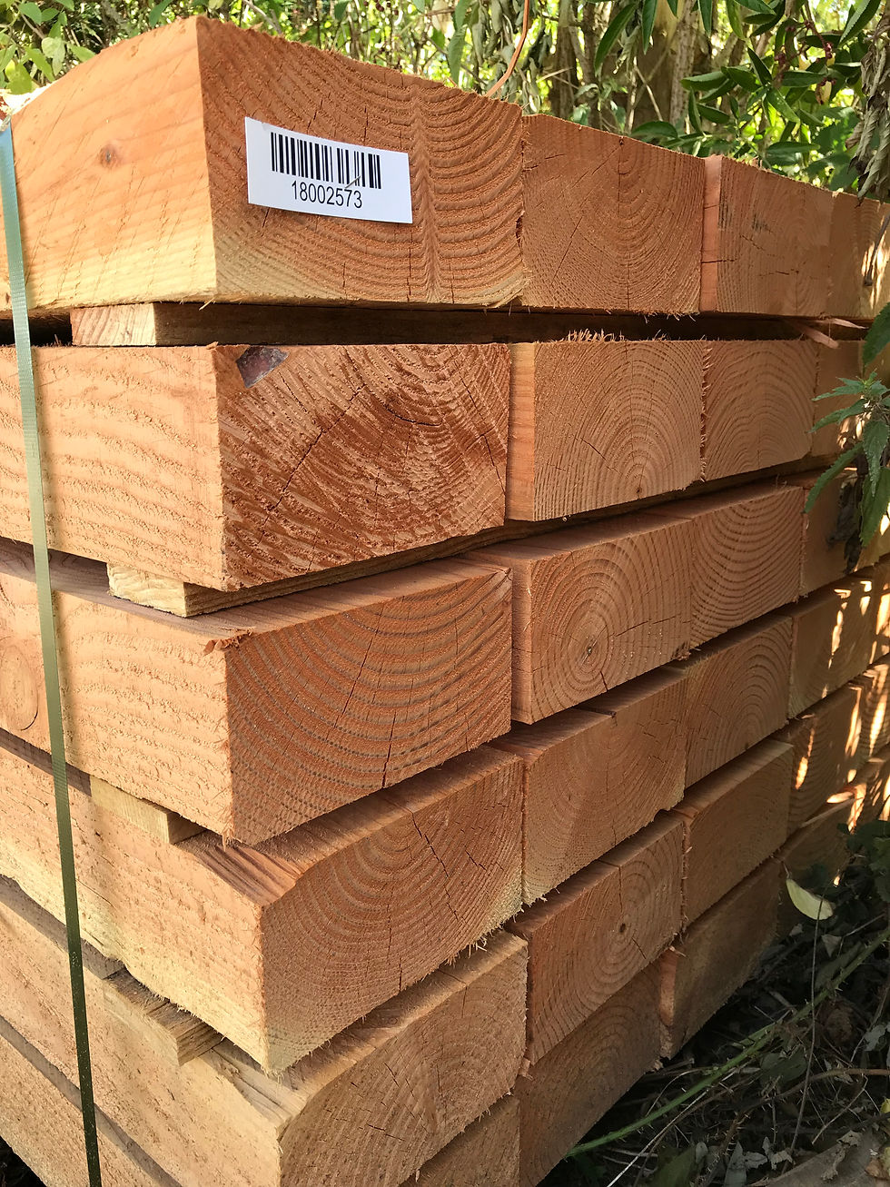 New Oak Sleepers - Untreated | Hardwood Sleepers | Softwood Sleepers ...