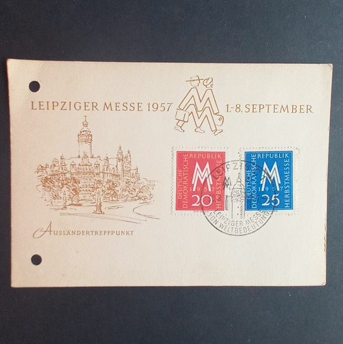 Vintage Postcard - 1957 East Germany "Leipziger Messe" - Unposted ...
