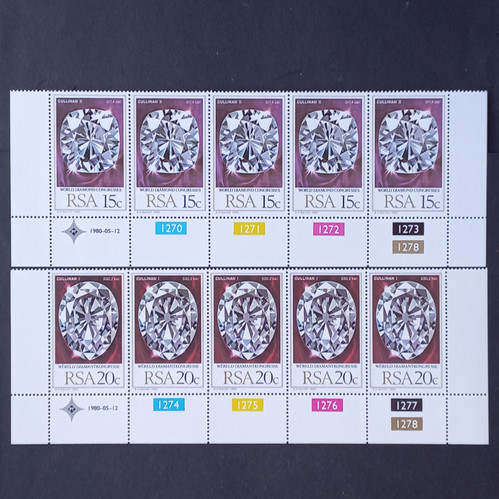 RSA - 1980 World Diamond Congress - Full Set of Controls - MNH ...