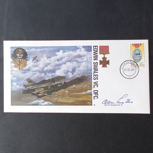 RSA - 1985 SAAF Flight Cover #19 - Edwin Swales VC, DFC - Signed ...