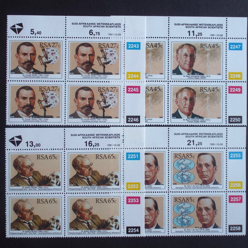 RSA - 1991 South African Scientists - Full Set of Controls - MNH ...