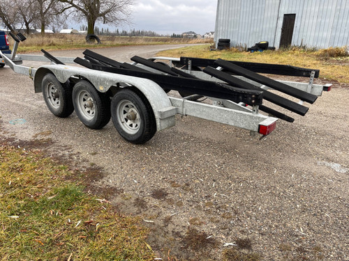 Galvanized Tri axle boat trailer 3 5200lb | mayhem-trailers