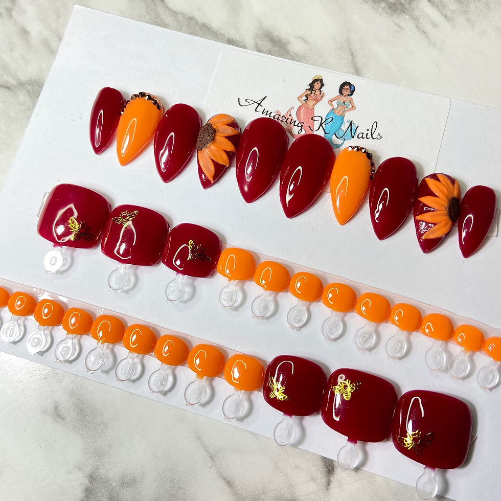 AMAZING K NAILS | Hand-Painted Press-On Nail Artistry