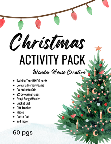 Christmas 60 pg Activity Pack | WONDERHOUSECREATIVE