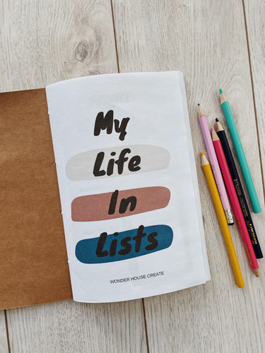 My Life in Lists Journal | WONDERHOUSECREATIVE