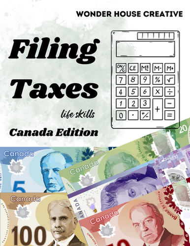 Tax Filing Life Skills Project - Canada | WONDERHOUSECREATIVE