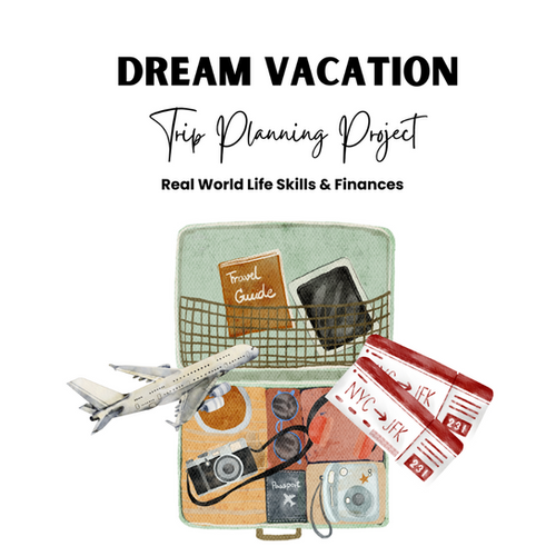 Dream Vacation Planning Life Skills Project | WONDERHOUSECREATIVE