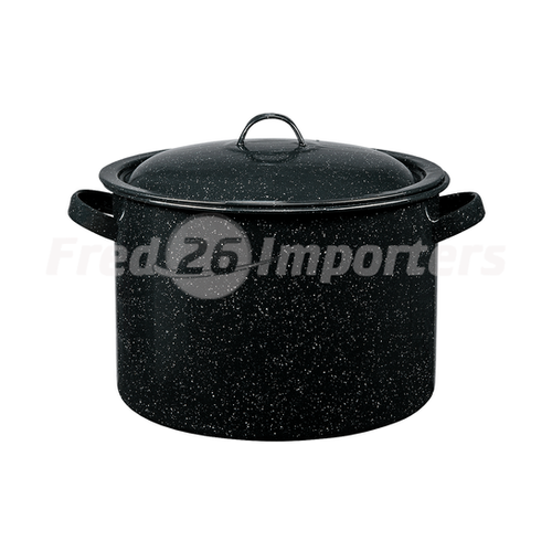 Granite Ware - 7.5Qt Stew Pot Black | Fred 26 Importers