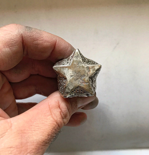 Designer Handcrafted Silver Men's Star Ring | LUGDUN ARTISANS
