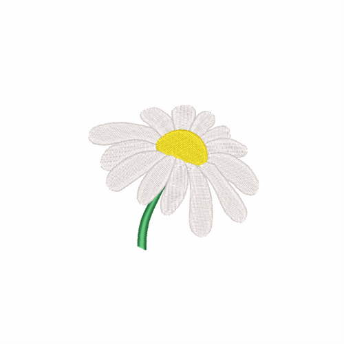 Daisy machine embroidery design. set of two | EmbroideryMatters101