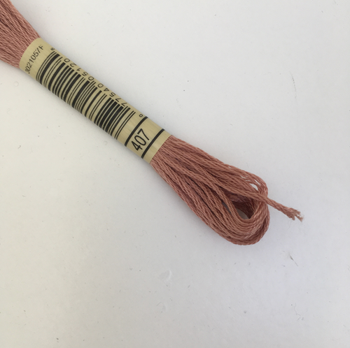 DMC borduurgaren kleur 407 | hetateliervanevav