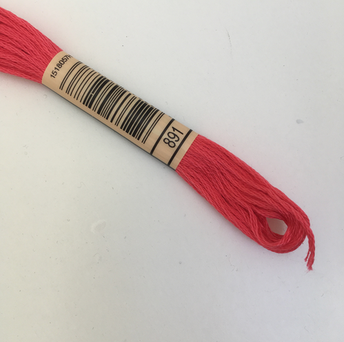 DMC borduurgaren kleur 891 | hetateliervanevav