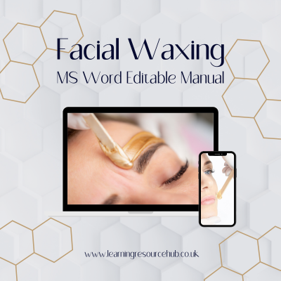 Facial Waxing Editable Ms Word Manual | Learningresourcehub