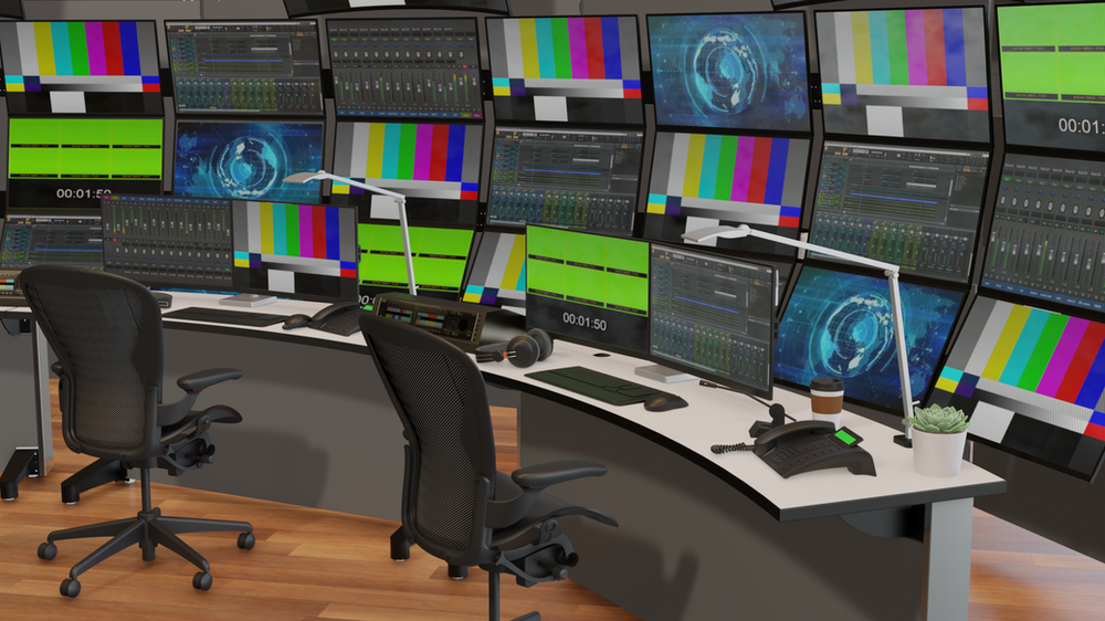 What is a Broadcast Console? (Desk, Furniture, Workstation)