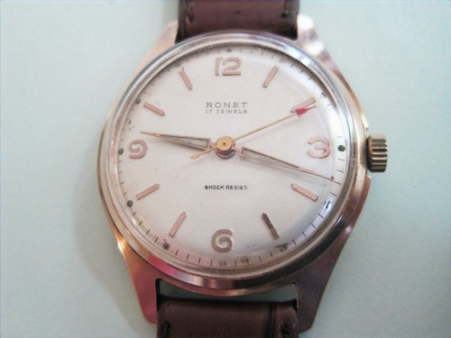 Excellent Ronet Gold Plated Watch - Manual Winding Movement ...