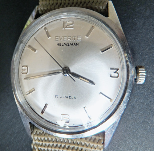 Everite "Helmsman" All Silver Mechanical Watch | StimpsonLondon