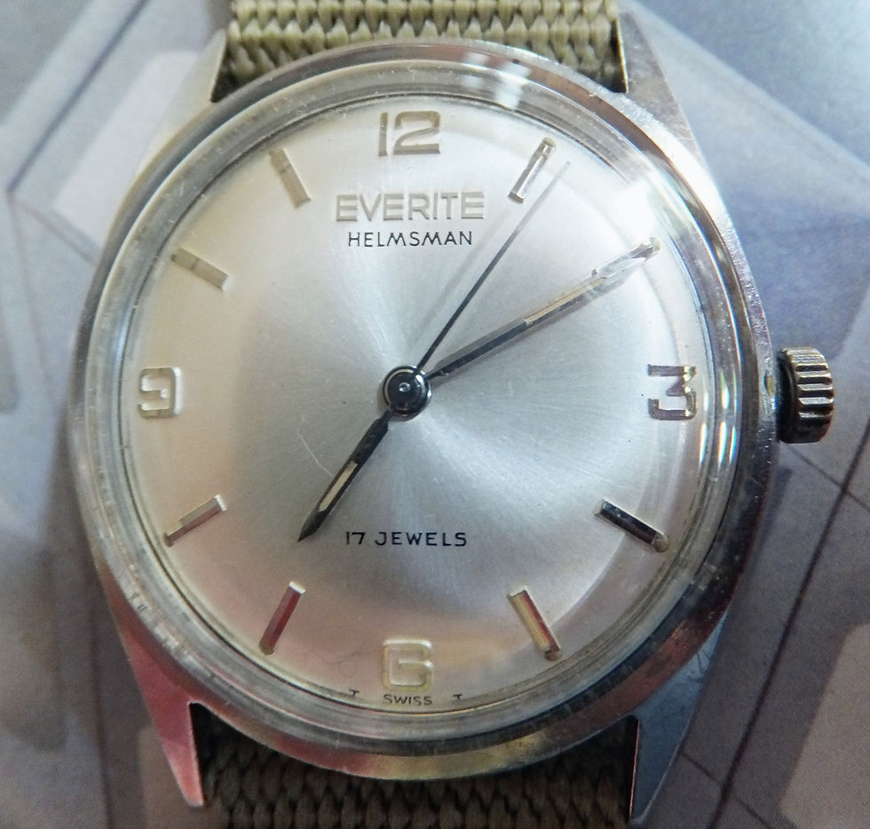 Everite "Helmsman" All Silver Mechanical Watch | StimpsonLondon