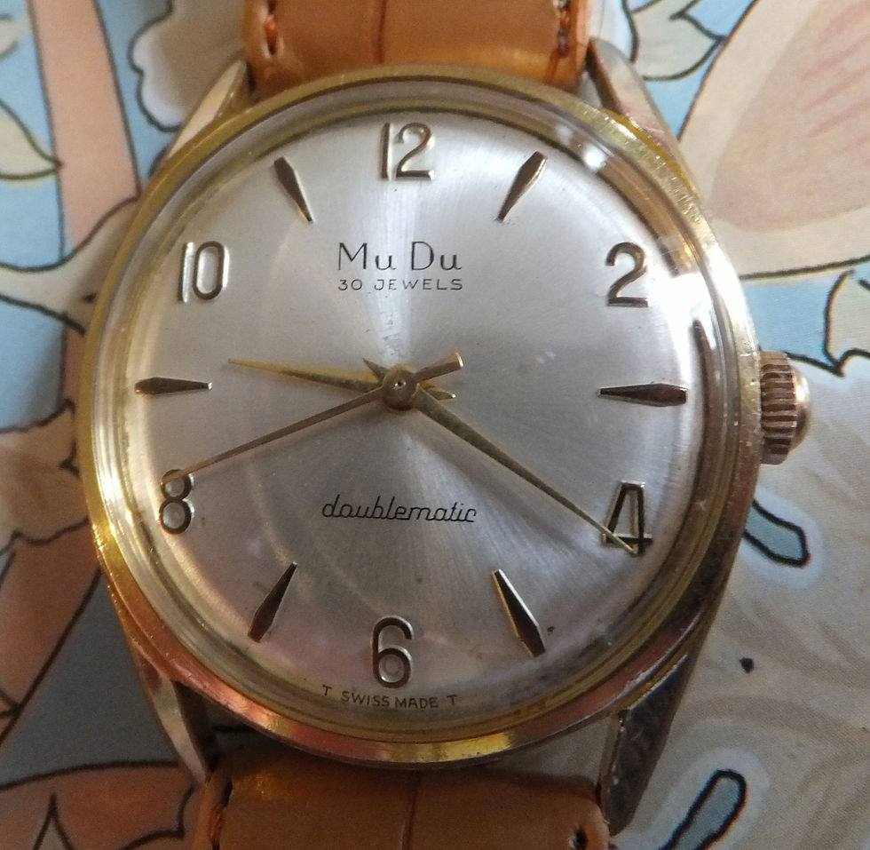 Contraband! - MuDu "Doublematic" Automatic Gold Plated 30 Jewel Watch ...