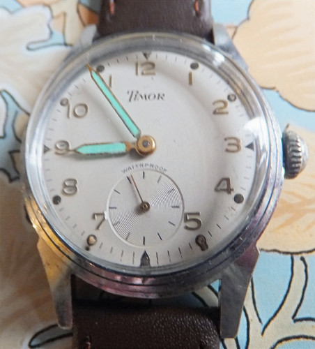 1940's Timor 15 Jewel Manual Winding 31mm Gentleman's Watch ...