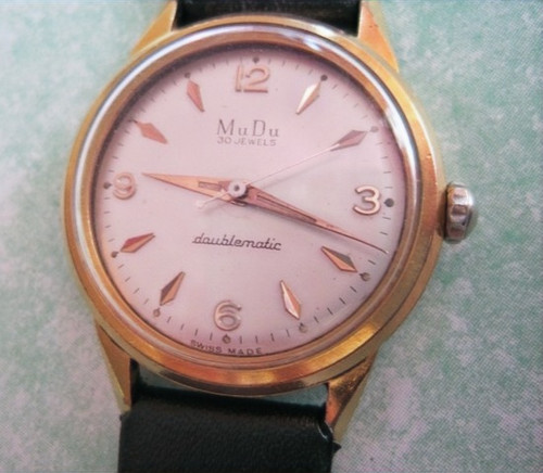 Smuggled! - MuDu 30 Jewel Gold Plated Gent's "Doublematic" Watch ...
