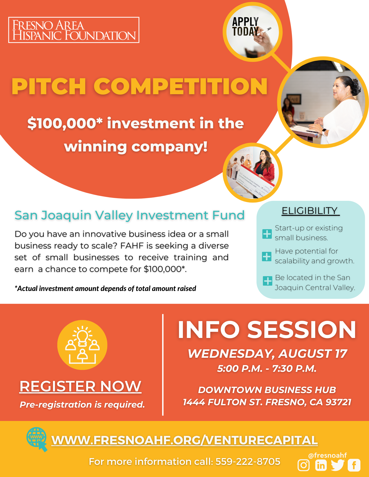 SJVIF: Pitch Competition Info Session | FAHF