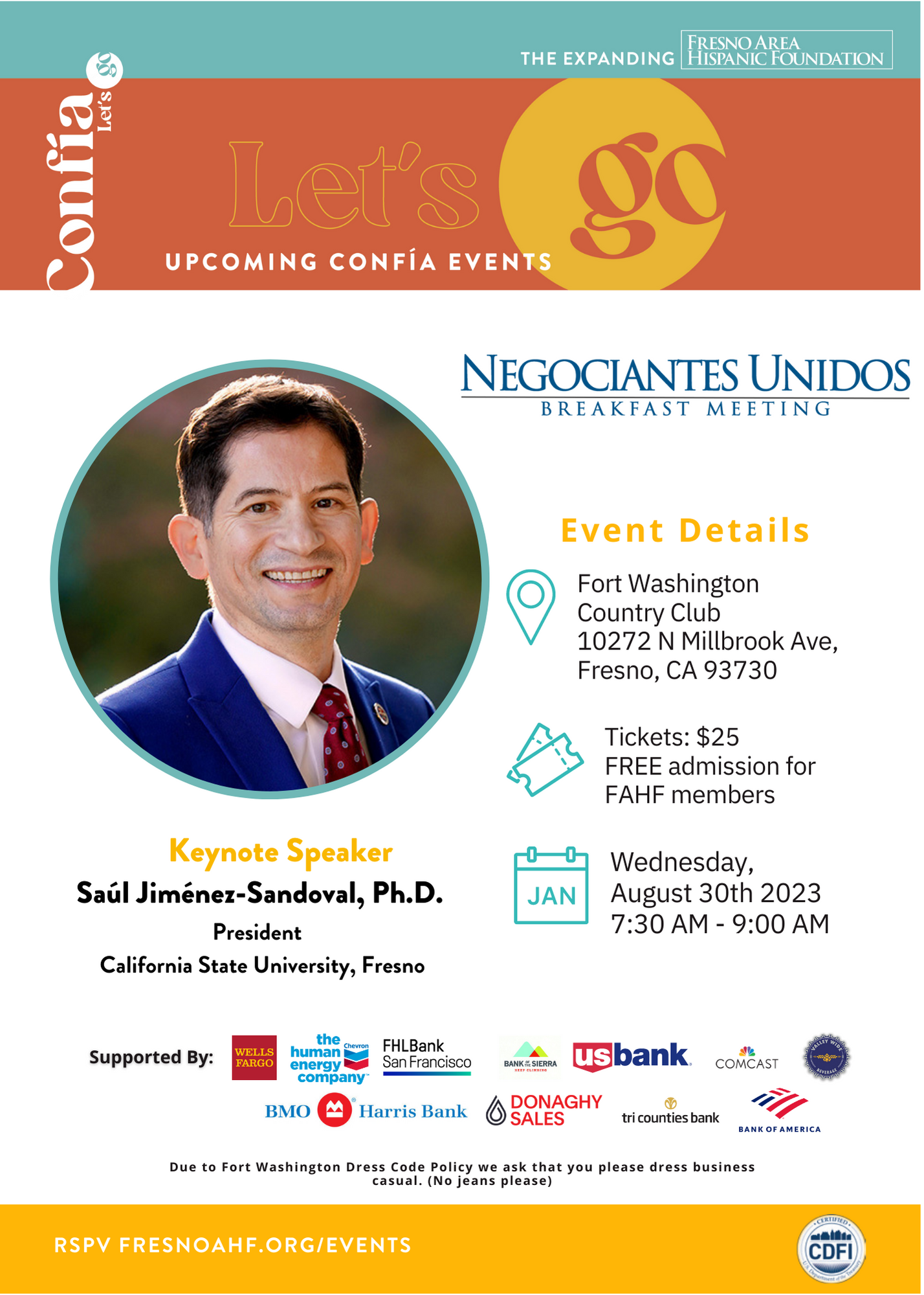 August Negociantes Unidos Breakfast Meeting | FAHF