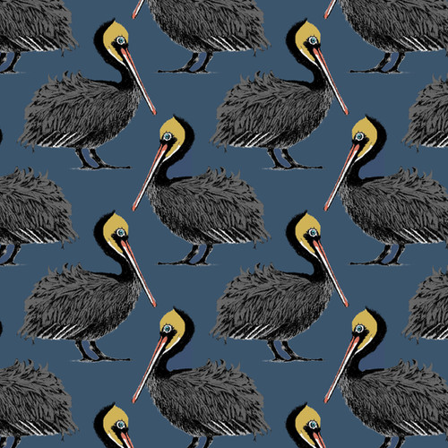 Pelican Fabric sample -Harbour blue | petronellahall