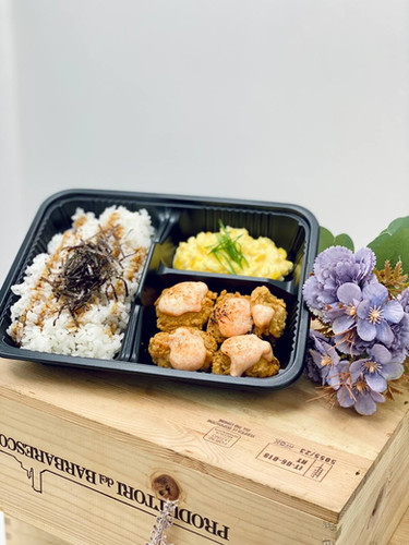 Prepacked Mentai Chicken Karaage bento & Truffle Scrambled Egg (Min 30 ...