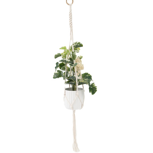 HOOGA Faux Botanical 05BPOHW01 Polyscias with Wild Flower in Hanging ...