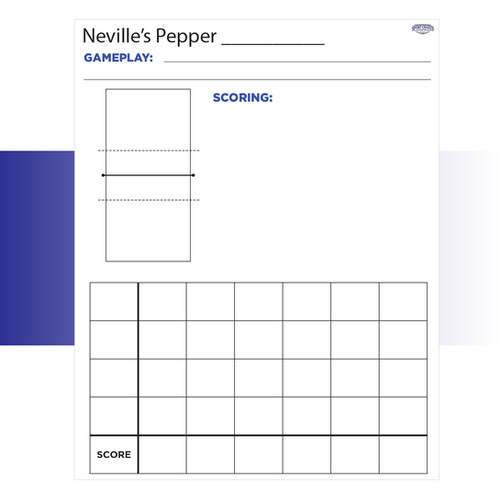 Neville's Pepper Chart | Sport Charts