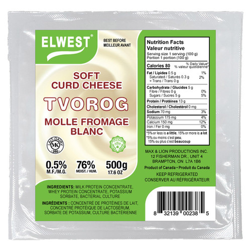 Tvorog 0.5% M.F. 500g | Elwest
