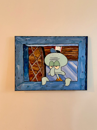 Squidward, Original Painting | Mysite