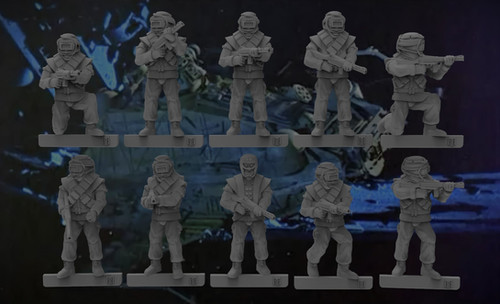 Battle Beyond the Stars Malmori Soldiers x5 28mm | 3D KINGDOMS