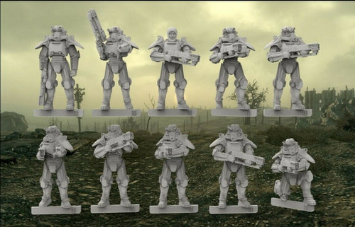 Fallout wasteland warfare Power Armour X10 stargrave 40k starsaga | 3D ...