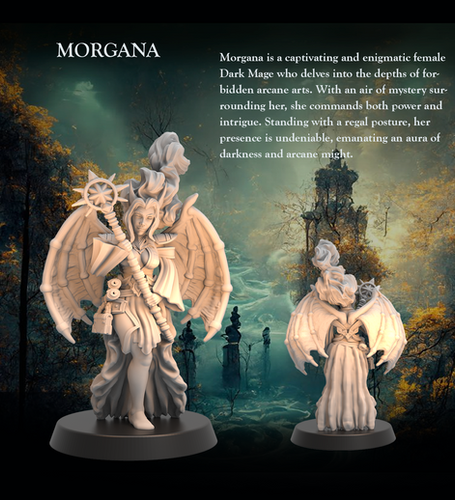 Morgana Fantasy Girls RKS 3D 32mm | 3D KINGDOMS
