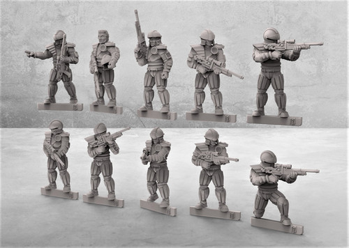 Space Marshalls X10 28mm Miniatures | 3D KINGDOMS
