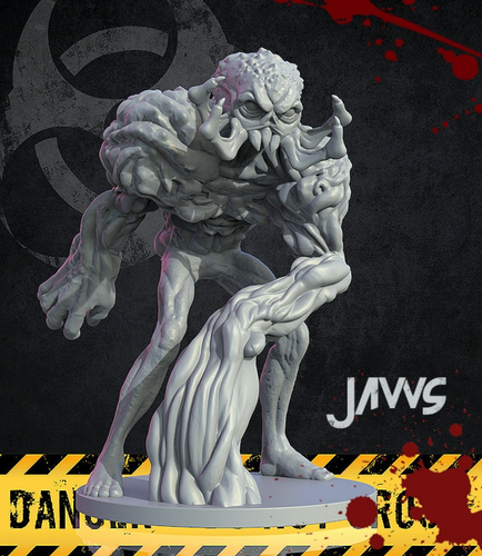Zombie Apocalypse XL Jaws Mutant Zombie Monster 28mm scale | 3D KINGDOMS