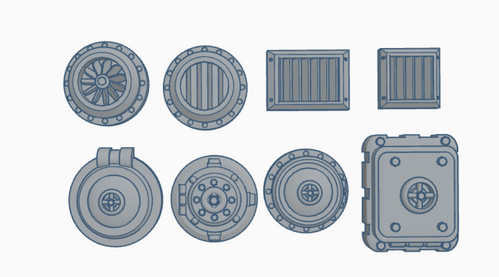 Bulkhead Hatches and Vents. | 3D KINGDOMS