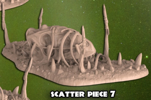 Aztec Ruins Scatter Terrain set 2. 28mm | 3D KINGDOMS