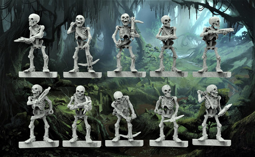 BMT Skeleton Crossbow Men 28mm X10 | 3D KINGDOMS
