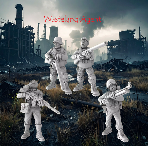 Stormforge Miniatures Radiation Zone Agents X4 28mm | 3D KINGDOMS