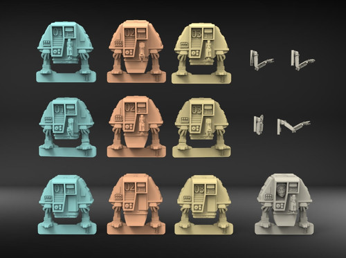 Silent running Robots X5 28mm | 3D KINGDOMS