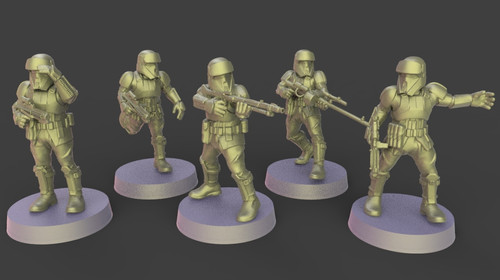 Star Wars Legion Breach Troopers *5 1/46 Scale | 3D KINGDOMS