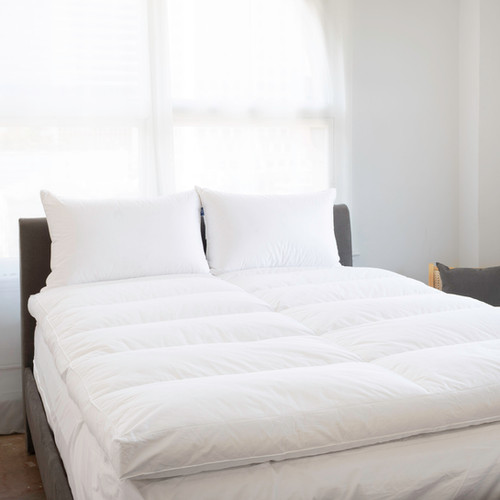 Heirloom Down Mattress Topper | St Genève Bed Linens Made in Canada