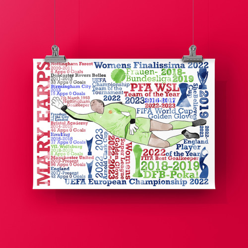 Mary Earps Print | Kirsty Fitchet Art